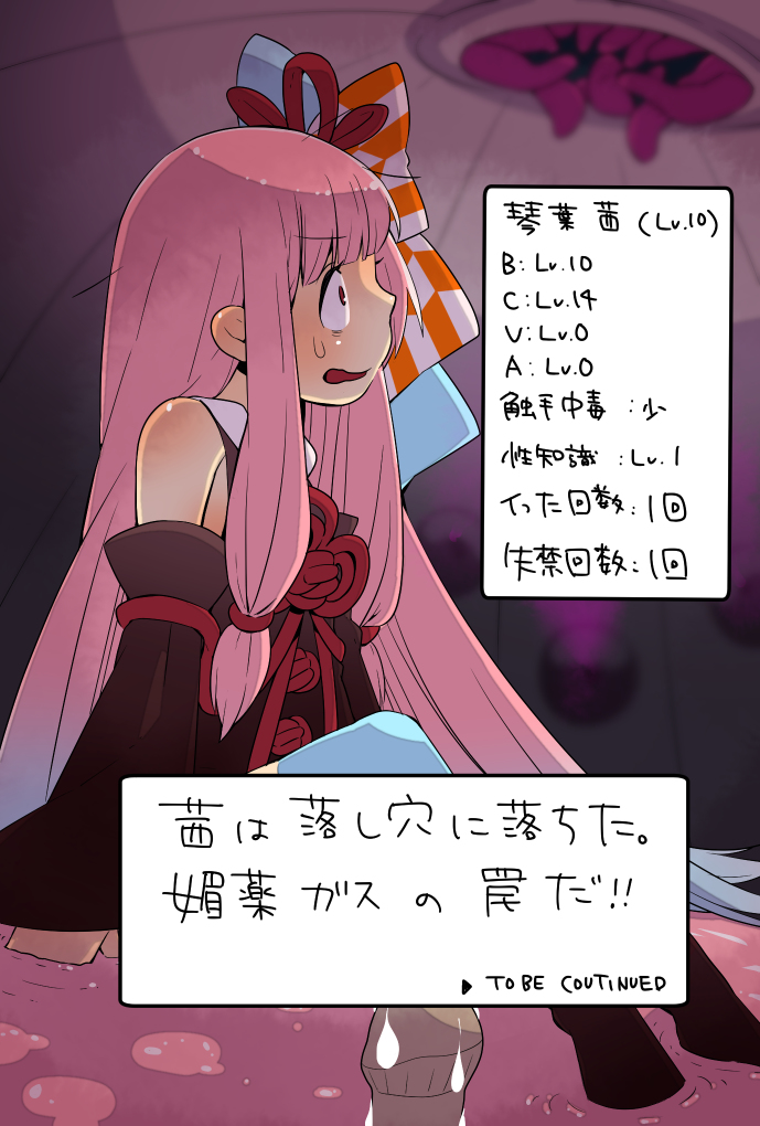 自慰のエロ漫画「[R-18] いいねでガス、RTで自慰 #VOICEROID #琴葉茜 #エロトラップダンジョン https://t.co/2Ge9SSzA1c